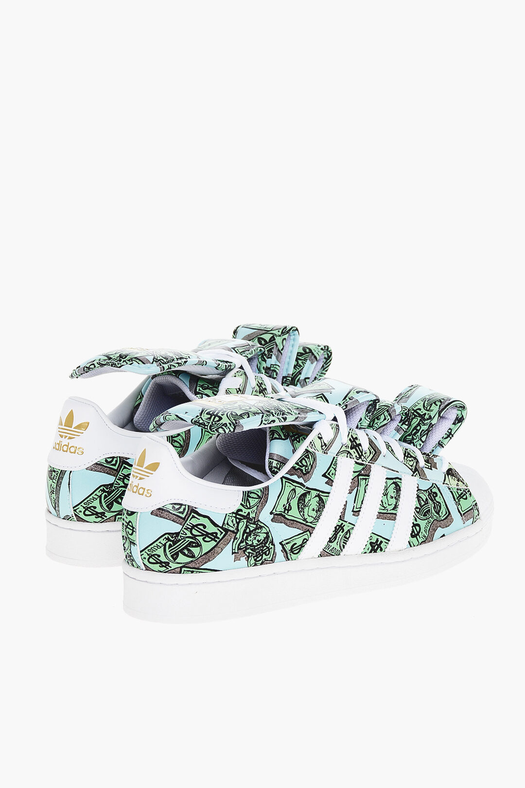 Adidas Printed Leather JS MONEY SUPERSTAR Low-Top Sneakers unisex men ...