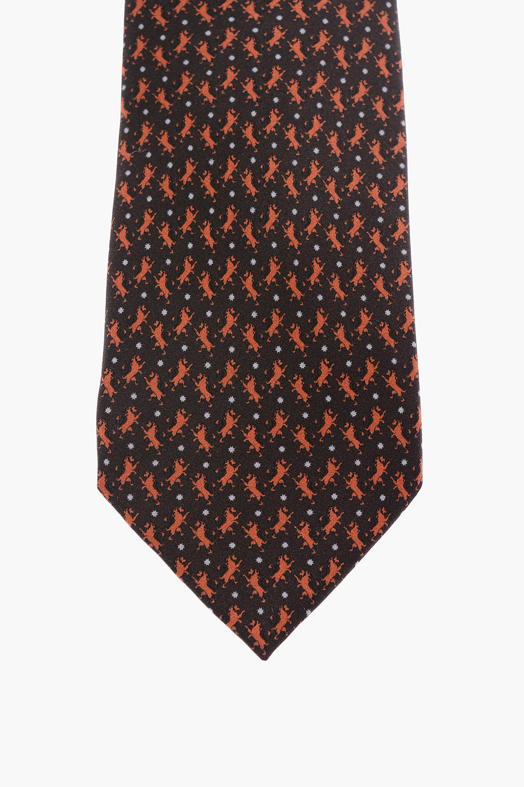 Corneliani printed silk kipper tie men - Glamood Outlet