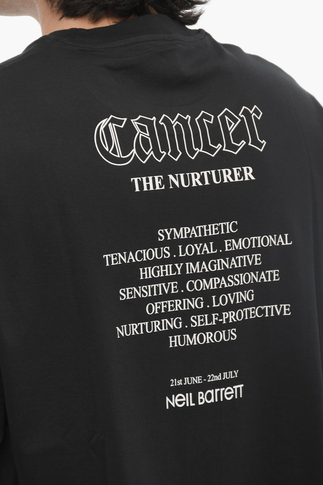 Neil Barrett Printed Slim Fit ROCK BAND ZODIAC CANCER Crew-Neck T-shirt ...