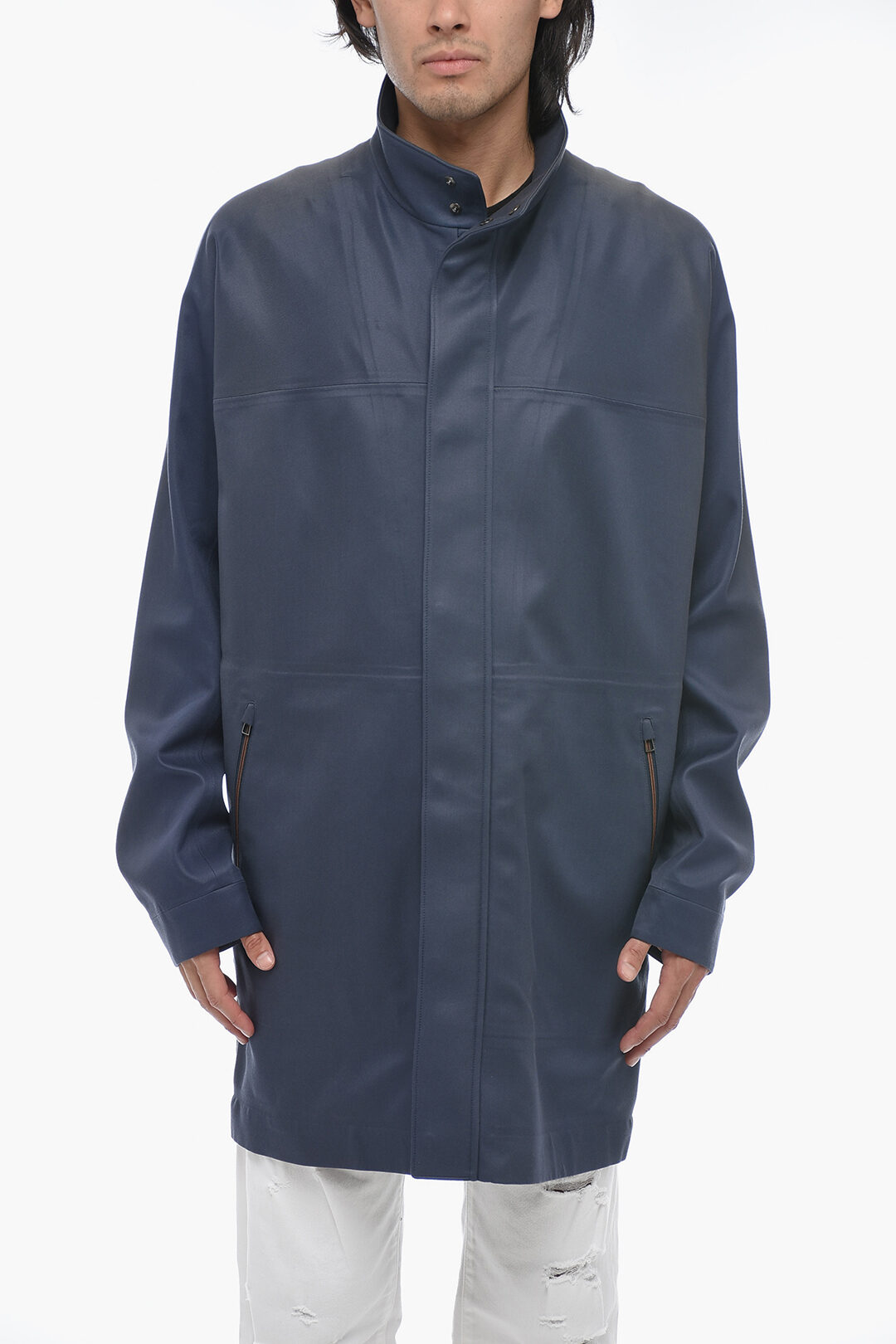 Loro Piana Pure Silk REMINGTON Jacket with Front Zip men - Glamood Outlet
