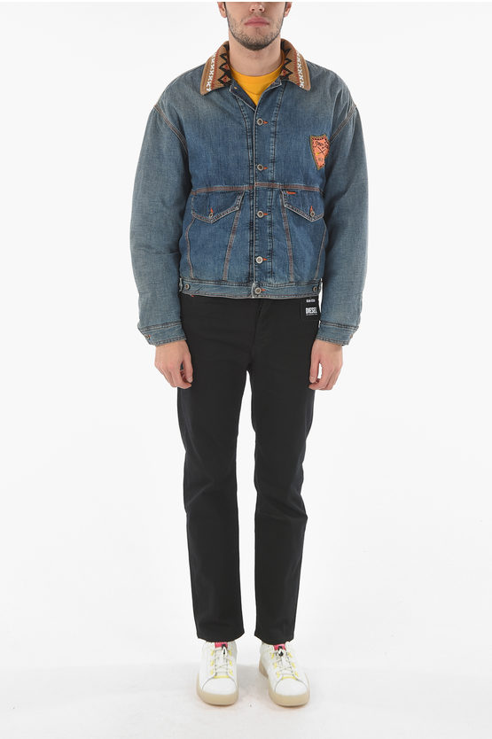 Diesel Quilted Denim Jackt with Patches men - Glamood Outlet