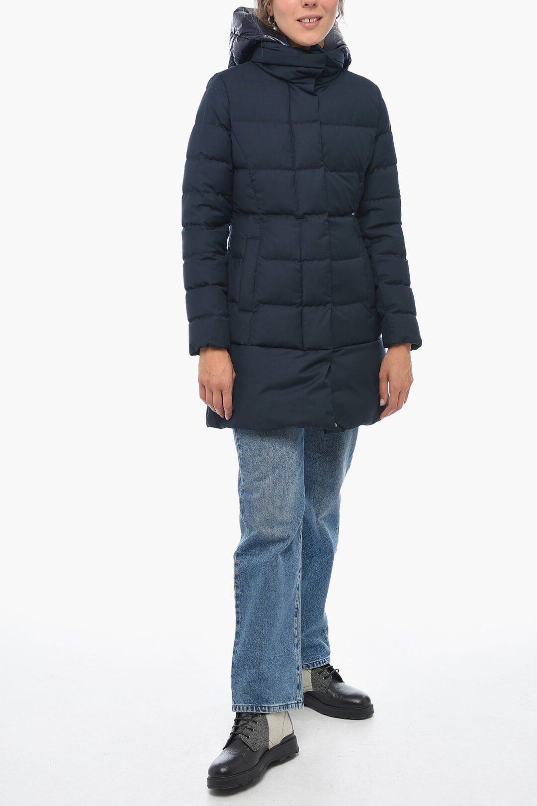 Woolrich Quilted Down Jacket with Removable Chest Piece women - Glamood ...