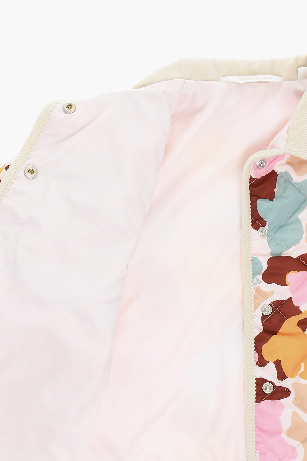 Palm Angels Kids Quilted Husky Jacket with Multicolored Pattern girls ...
