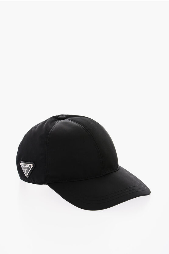 Prada Re-nylon Cap with Side Logoed Plate men - Glamood Outlet