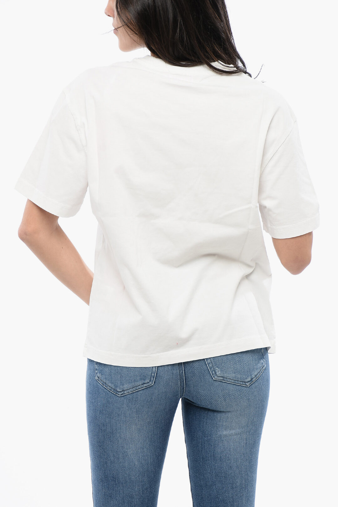 Diesel RED TAG Cotton Crew-neck T-DANNY-POFF T-shirt with Frontal Print ...