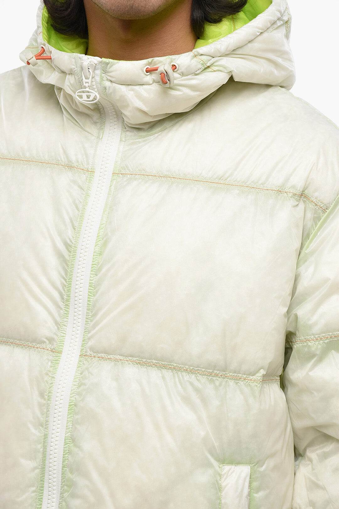 Diesel RED TAG Nylon BASKIN Down Jacket with Hood men - Glamood Outlet