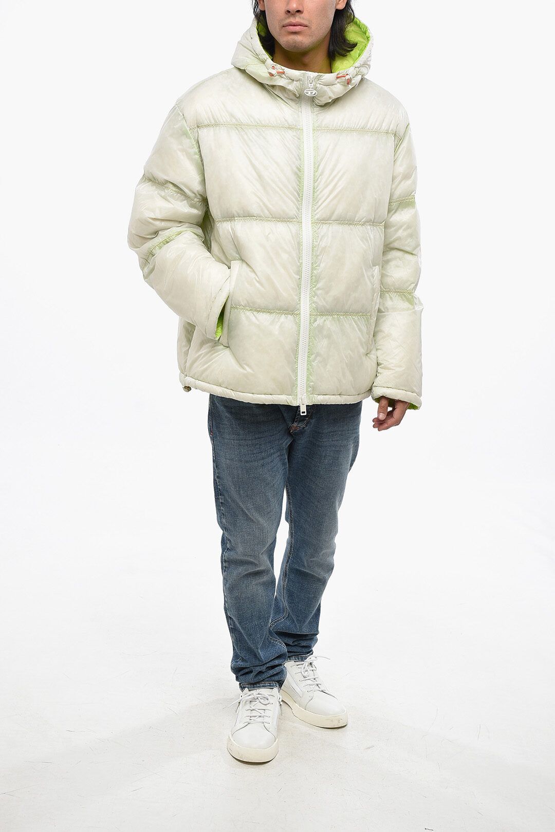 Diesel RED TAG Nylon BASKIN Down Jacket with Hood men - Glamood Outlet