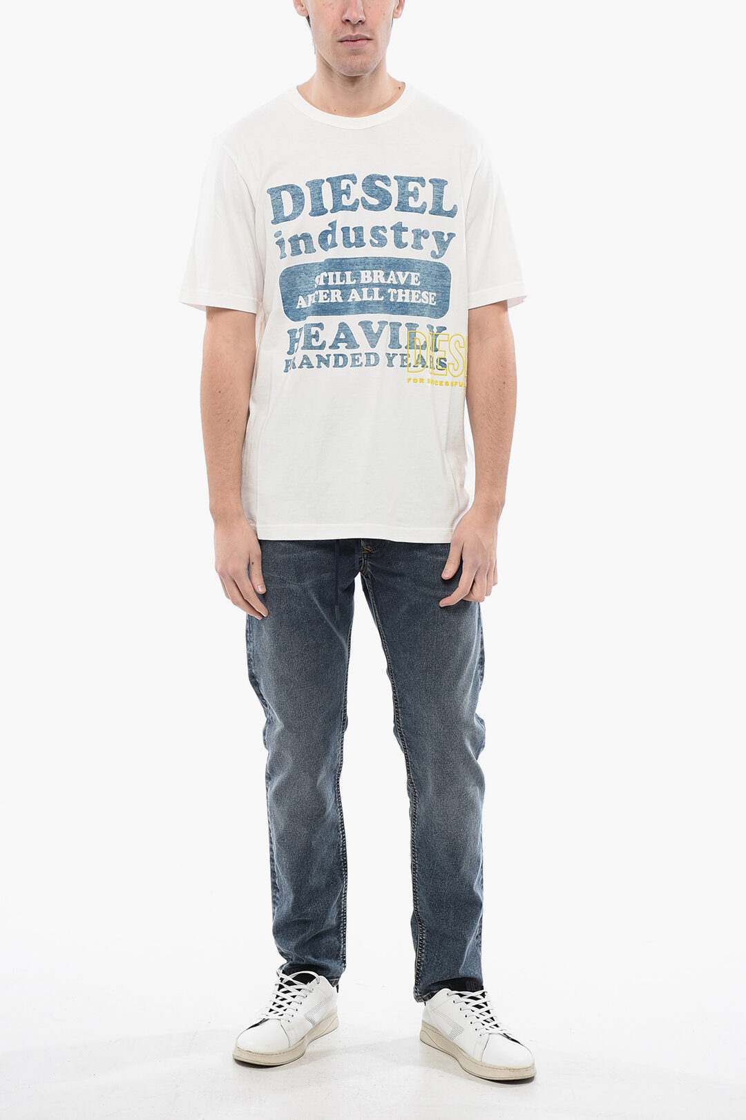 Diesel RED TAG Printed Soft Jersey T-JUST-N9 Crew-neck T-Shirt men ...