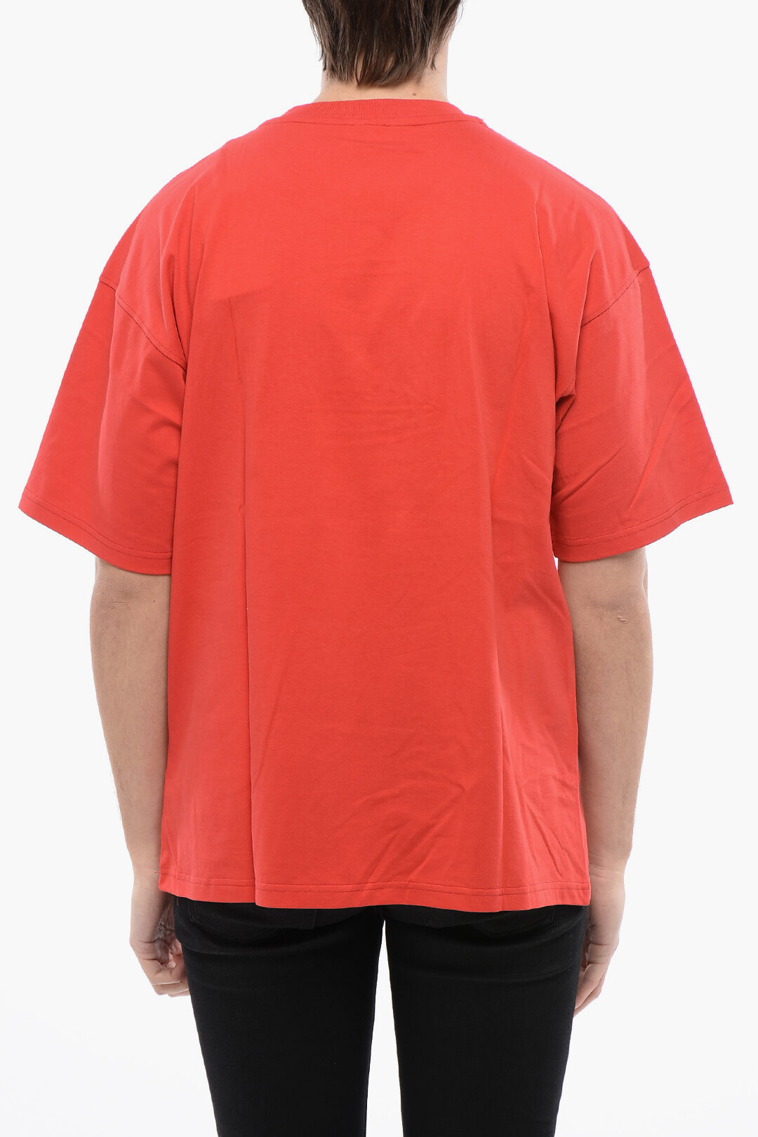 Diesel RED TAG Solid Color T-BOXT Crew-neck T-Shirt with Embroidered ...