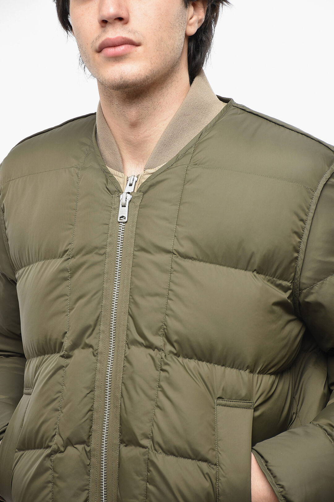 AllSaints Removable Lining NOOR Padded Bomber Jacket men - Glamood Outlet