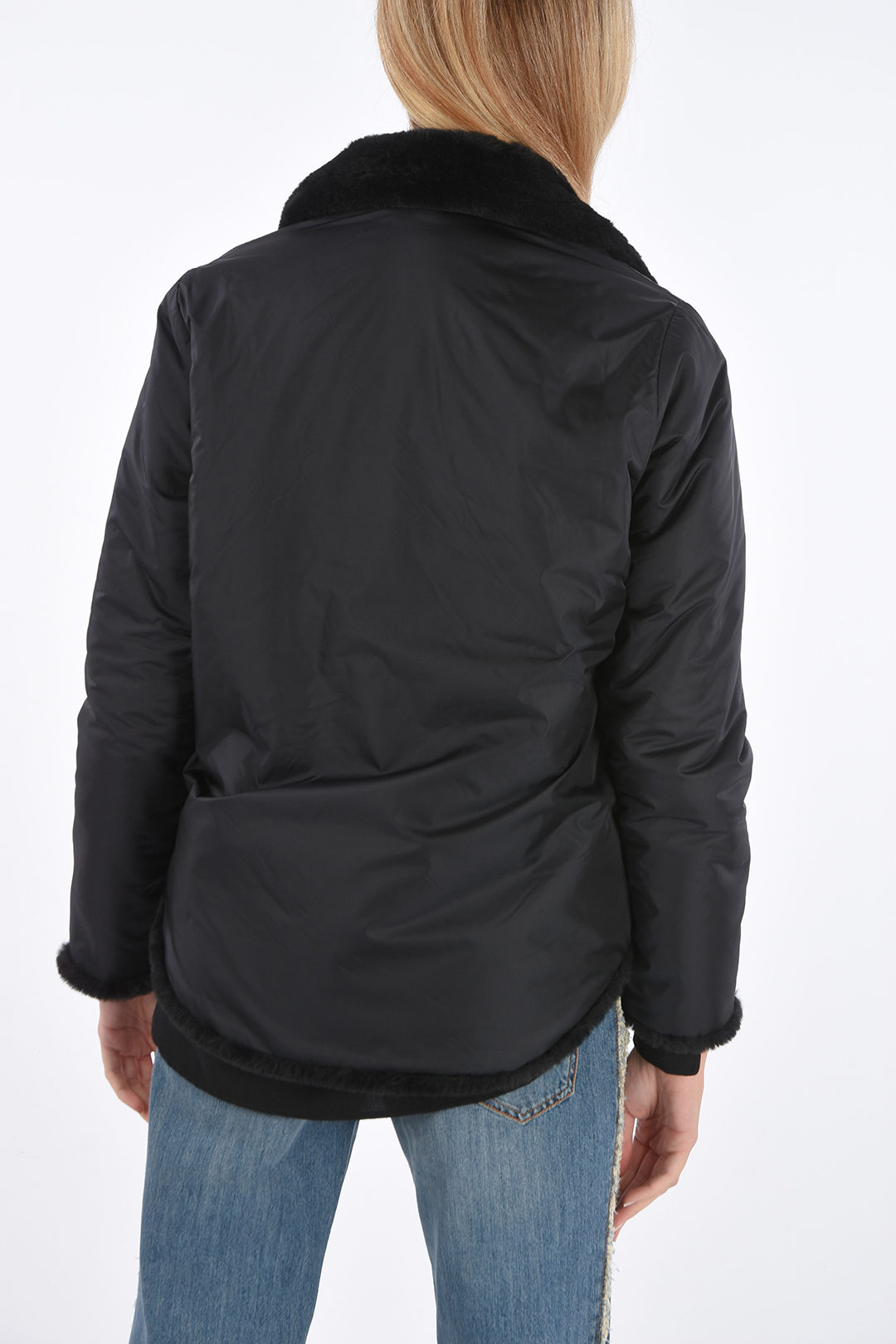 Aspesi Reversible Jacket with Thermal Lining and Eco-fur women ...