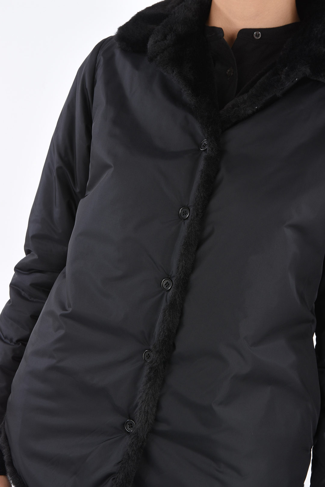 Aspesi Reversible Jacket with Thermal Lining and Eco-fur women ...