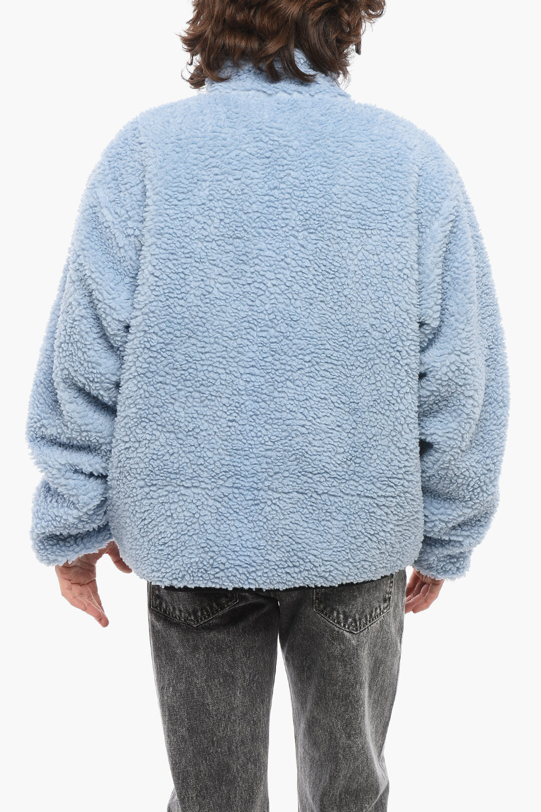 Stussy Reversible Sherpa Jacket with Front Zip men - Glamood Outlet