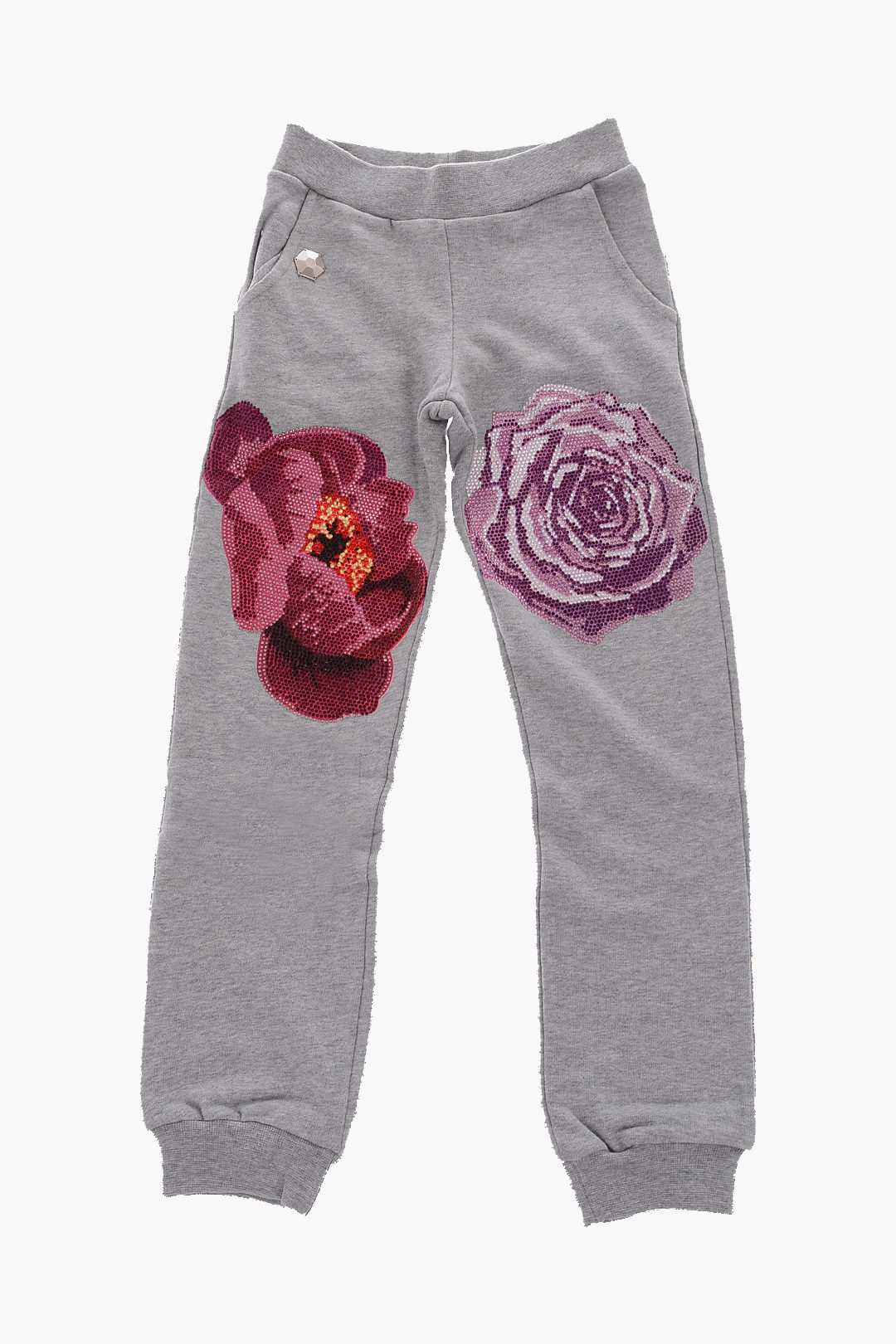 Philipp Plein rhinestone embellished REAR WINDOW jogger pants mädchen ...