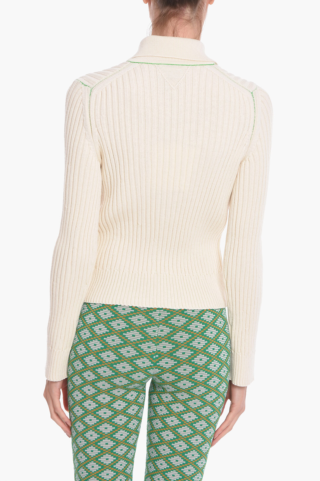 Bottega Veneta Ribbed MILITARY Cardigan with Breast-pocket women ...