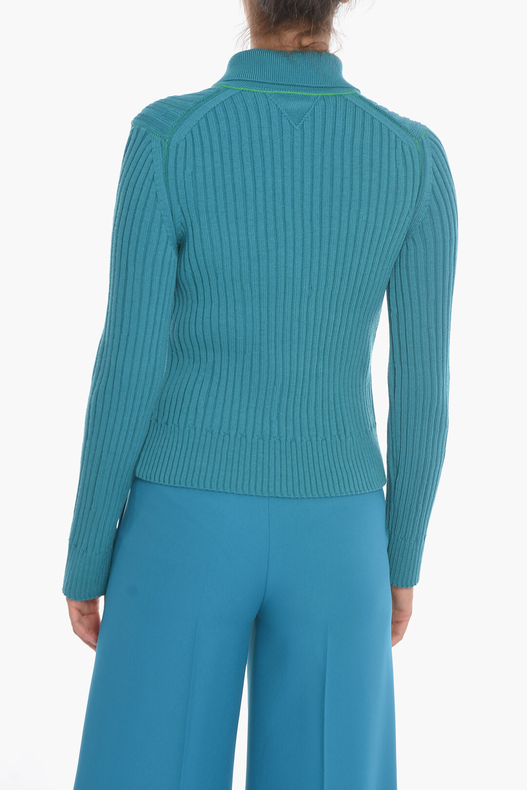 Bottega Veneta Ribbed MILITARY Cardigan with Breast-pocket women ...