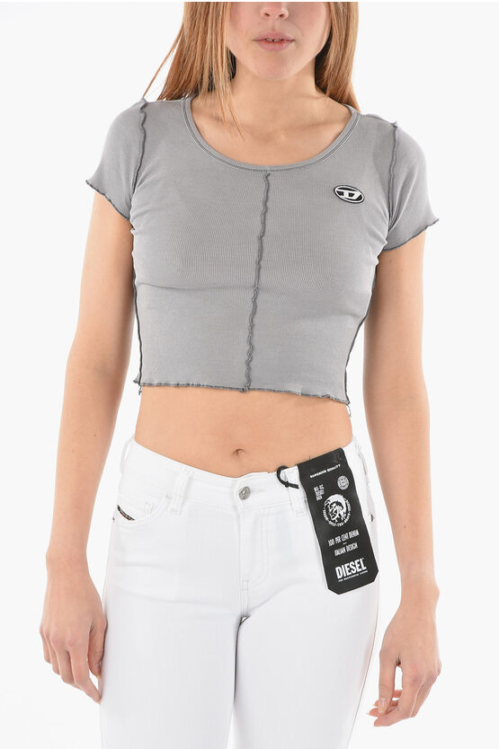 Diesel Ribbed Slim Fit Cropped Top women - Glamood Outlet