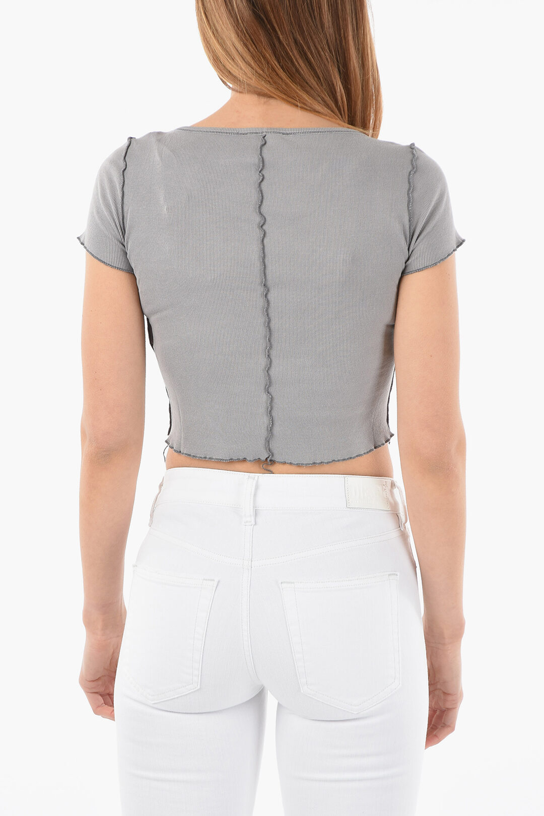 Diesel Ribbed Slim Fit Cropped Top women - Glamood Outlet