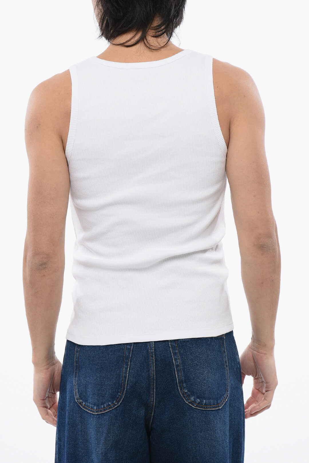 Off-White Ribbed STAMP Tank Top men - Glamood Outlet