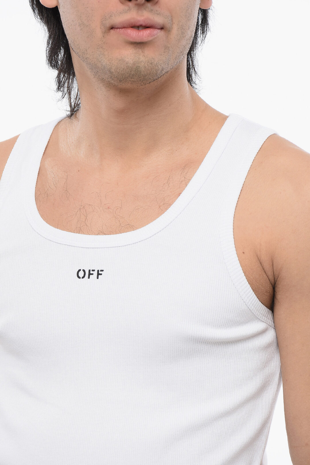 Off-White Ribbed STAMP Tank Top men - Glamood Outlet