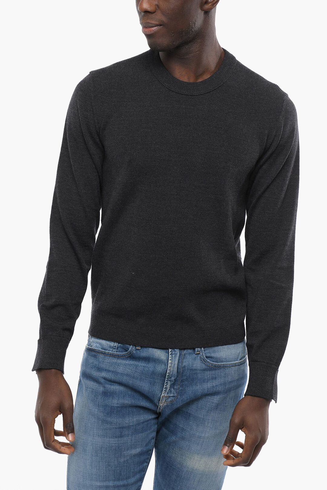DoppiaA Ribbed Virgin Wool Crew-neck Sweater men - Glamood Outlet