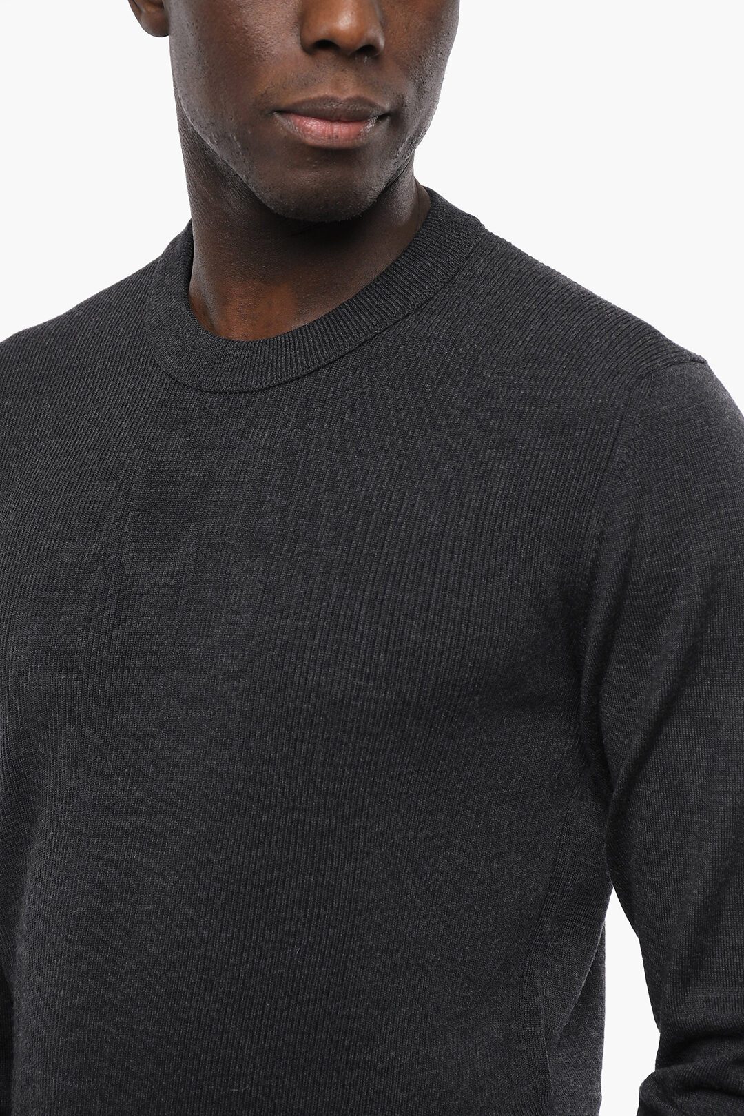 DoppiaA Ribbed Virgin Wool Crew-neck Sweater men - Glamood Outlet