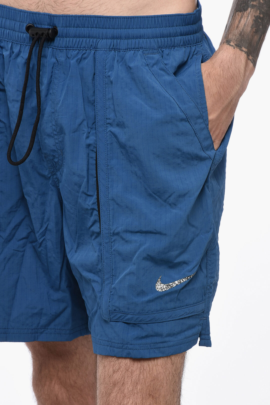 Nike Rip-Stop Check Swim Shorts with 3 Pockets men - Glamood Outlet