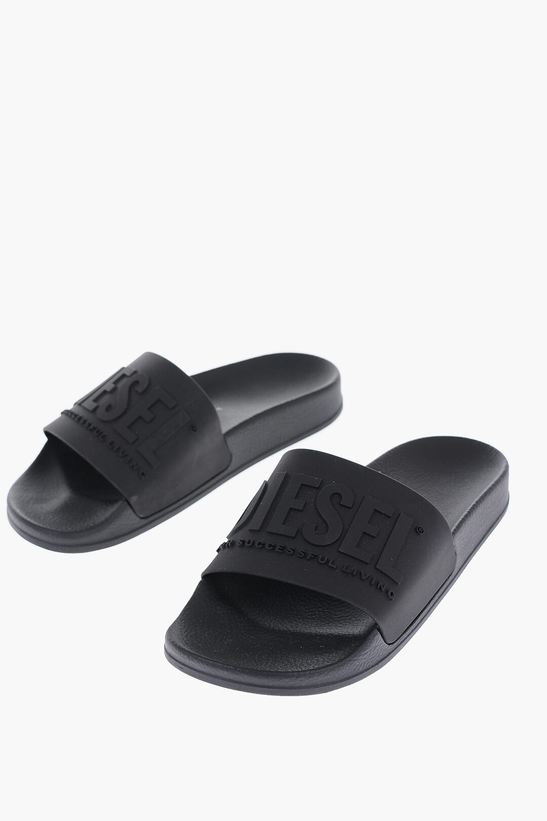 Diesel Kids Rubber SA-MAYEMI Slides with Embossed Logo unisex children ...
