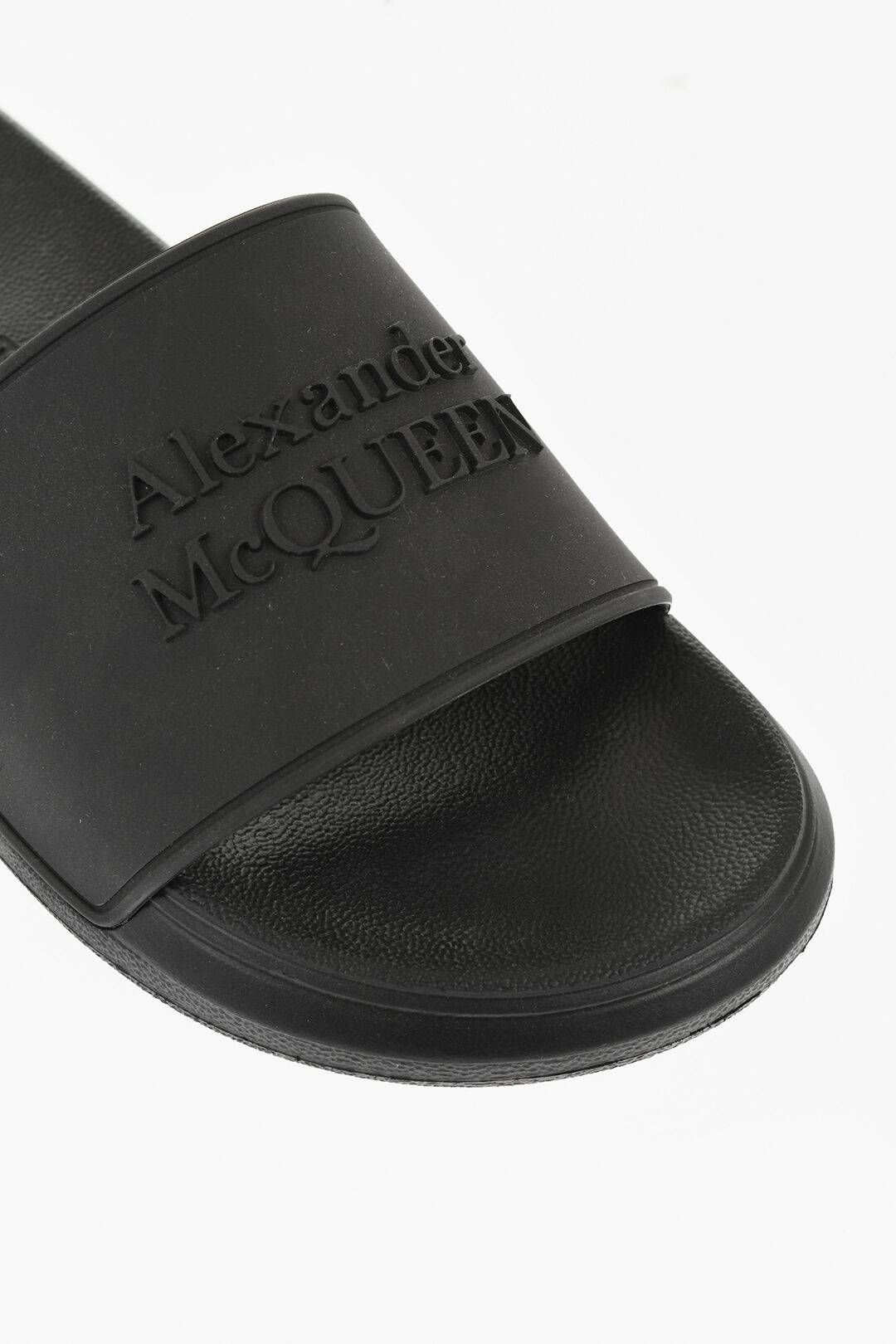 Alexander McQueen Rubber Sliders With Raised Logo women - Glamood Outlet