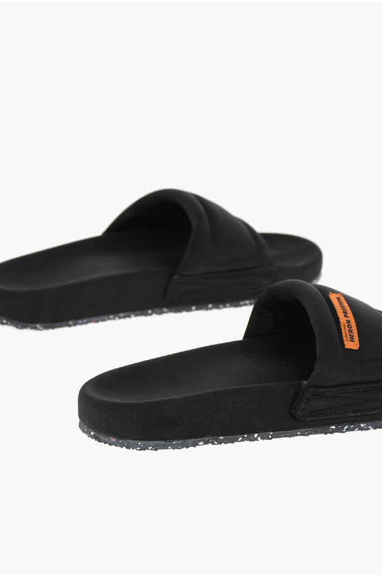 Heron Preston Rubber Soles Padded Fabric Slides men - Glamood Outlet