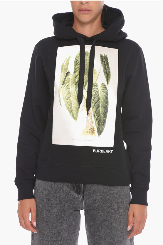 Burberry Satin Patch PULTER BOTANICAL Hoodie women - Glamood Outlet