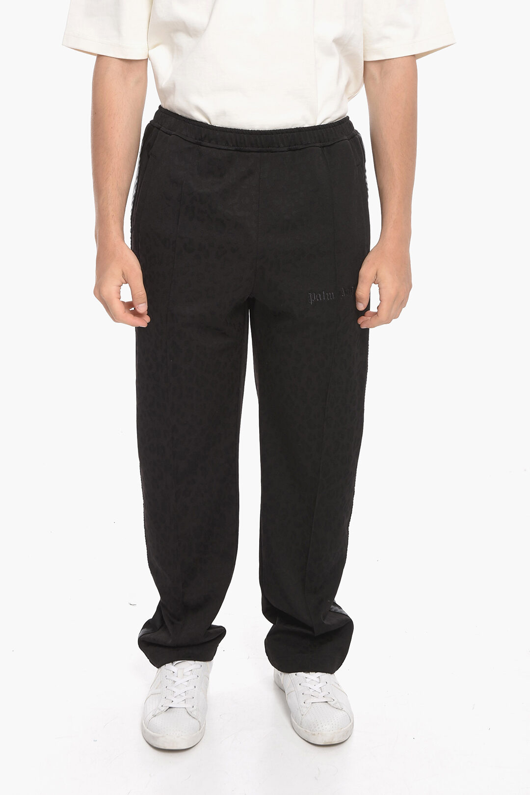 Palm Angels Satin Side Band Jacquard Sweatpants men - Glamood Outlet