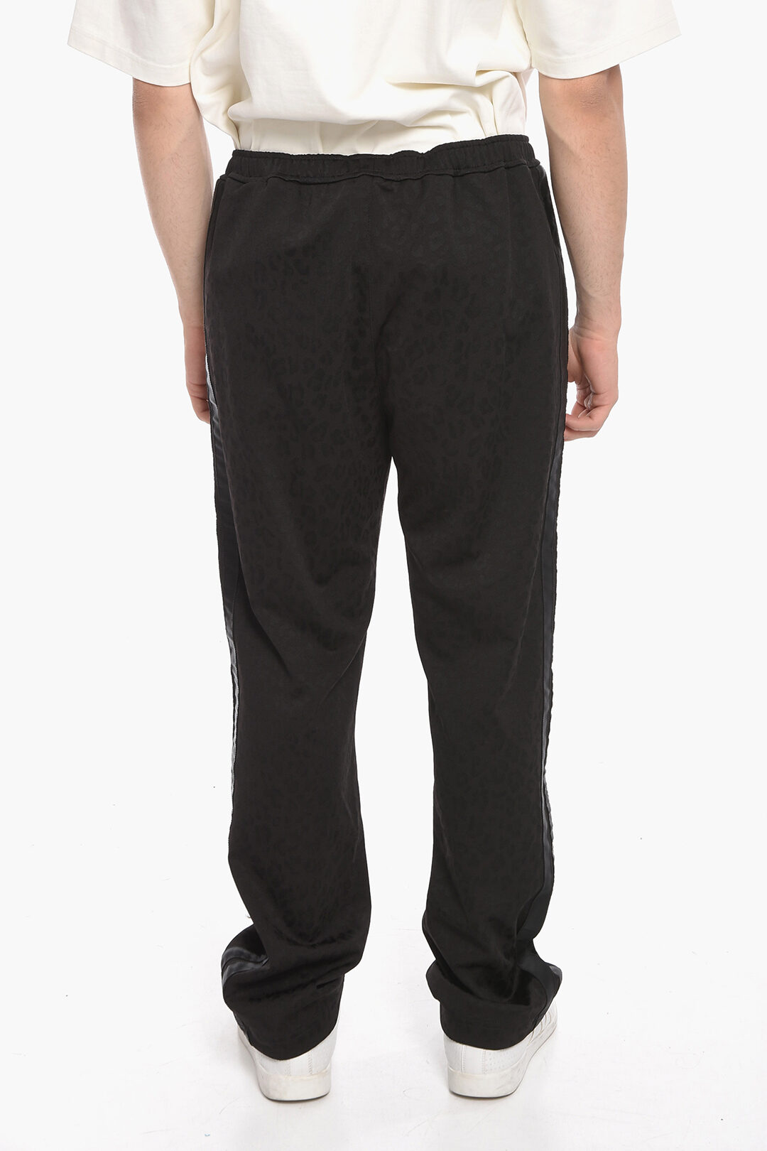Palm Angels Satin Side Band Jacquard Sweatpants men - Glamood Outlet