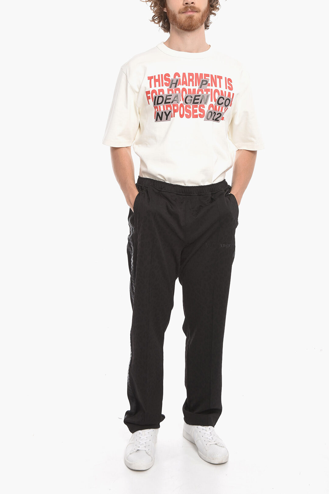 Palm Angels Satin Side Band Jacquard Sweatpants men - Glamood Outlet