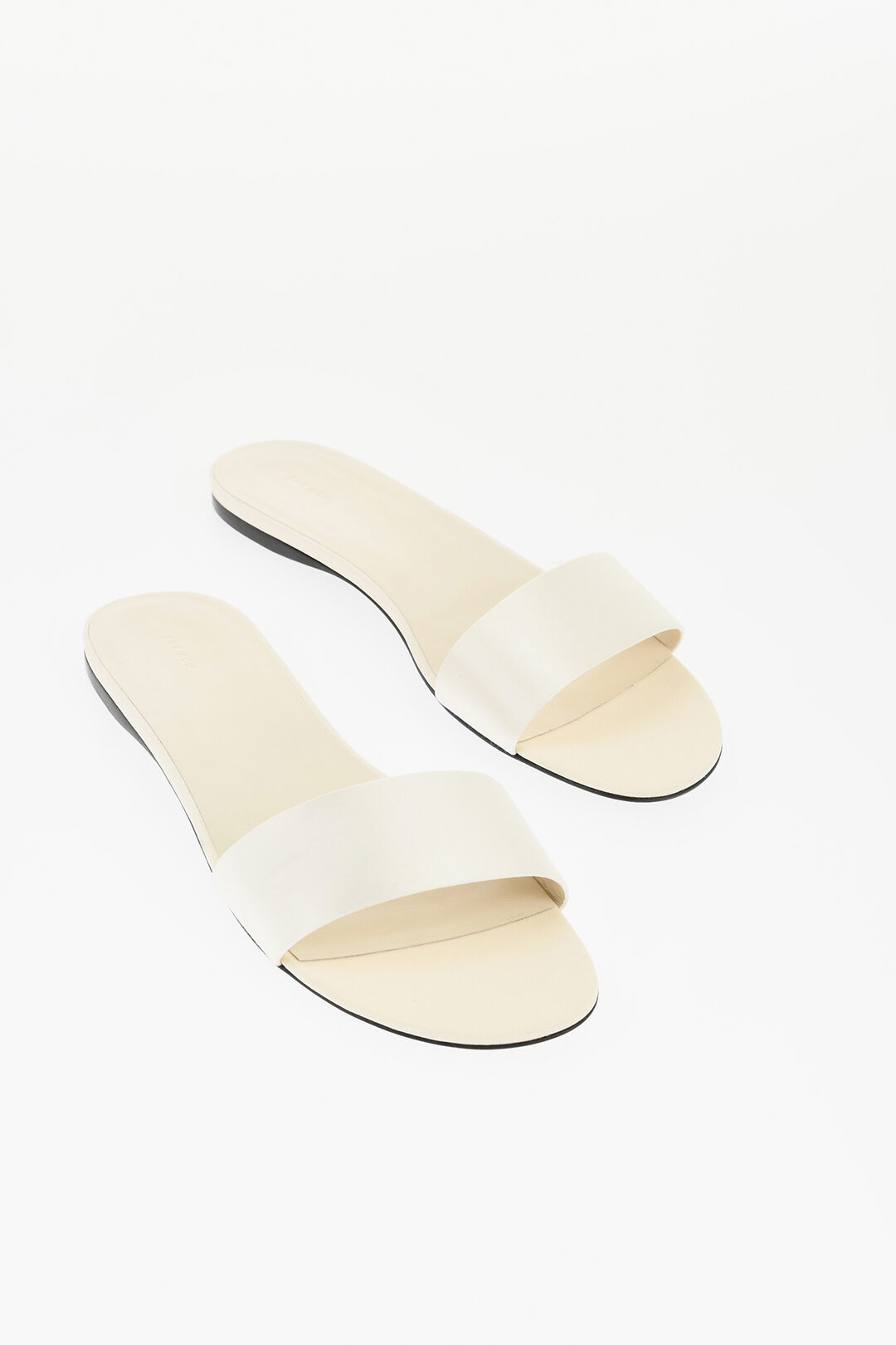 The Row Satin Slides COMBO with Leather Sole women - Glamood Outlet