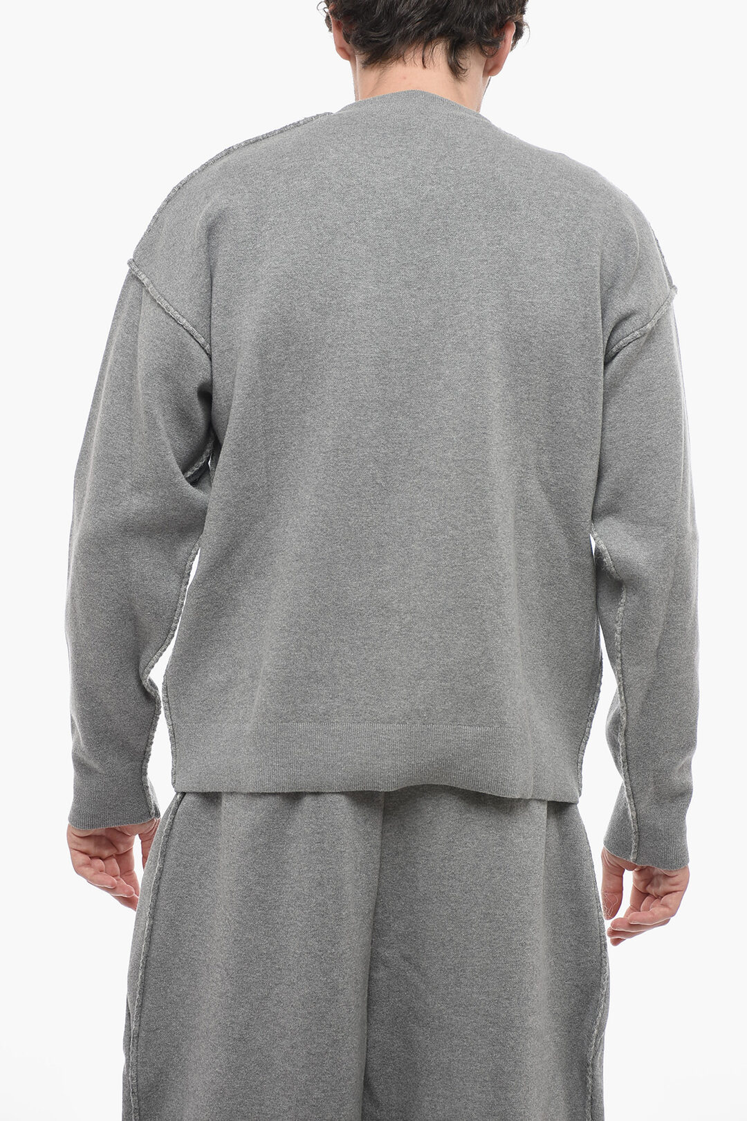 Off-White SEASONAL Knitted LOUNGE QUOTE Sweatshirt with Visible ...