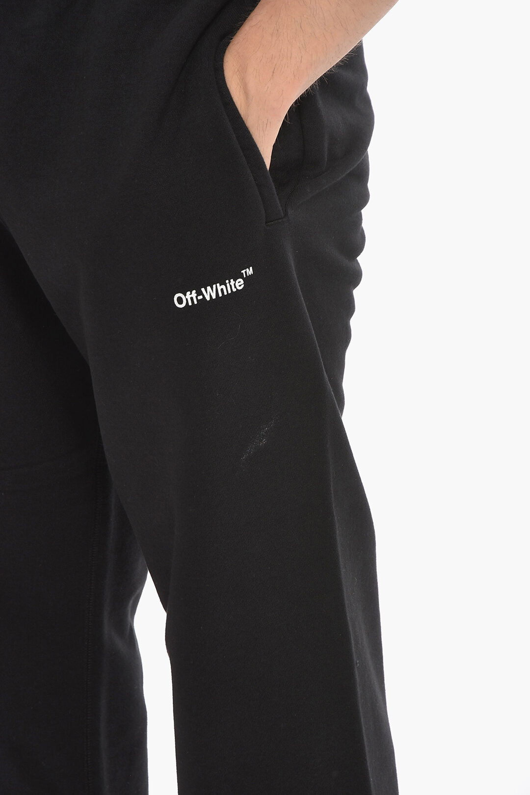 Off-White SEASONAL Printed CHAIN ARROW Cotton Sweatpants men - Glamood ...