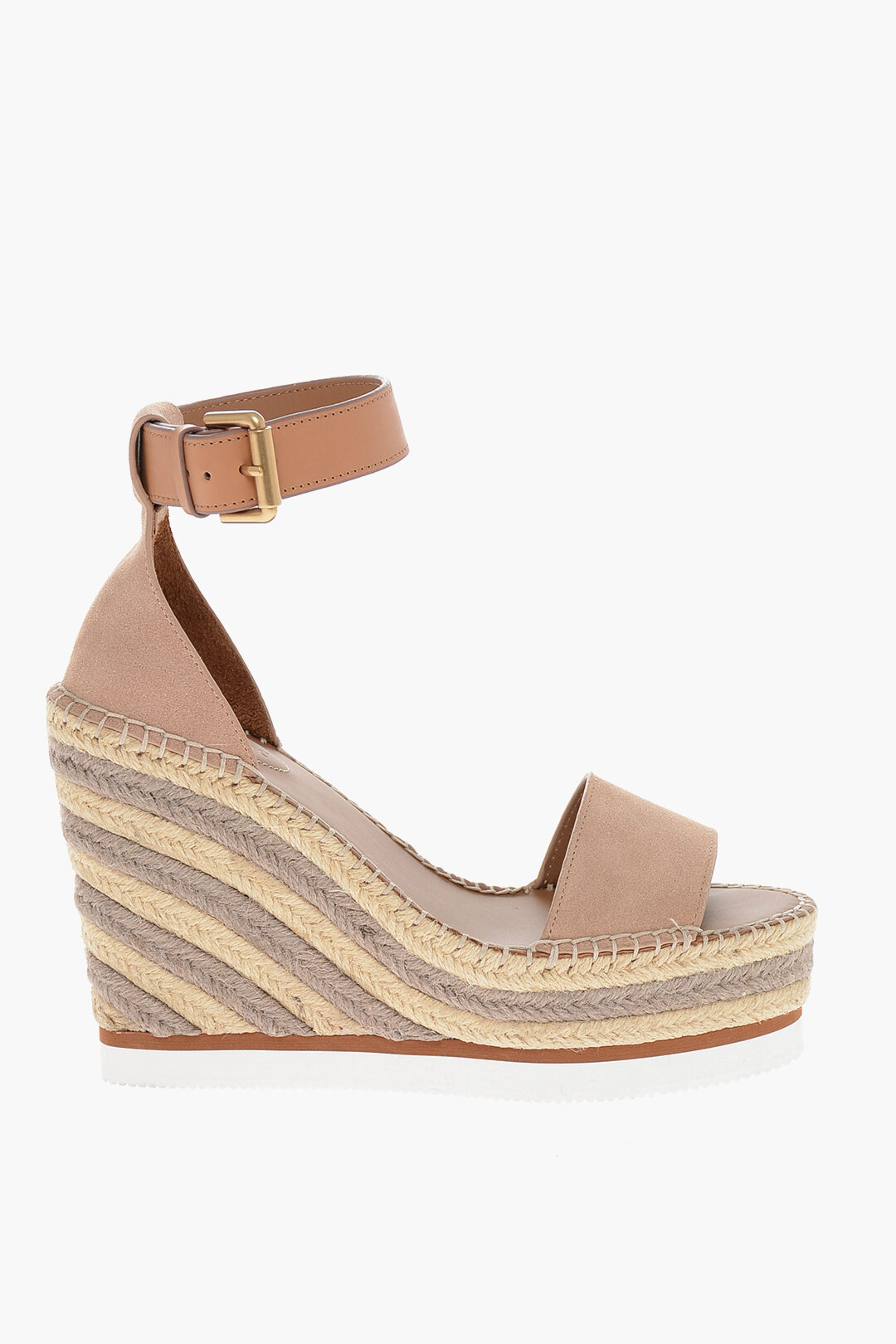Chloe SEE BY Rope Wedge VILLAGE Suede Sandals 13cm women - Glamood Outlet