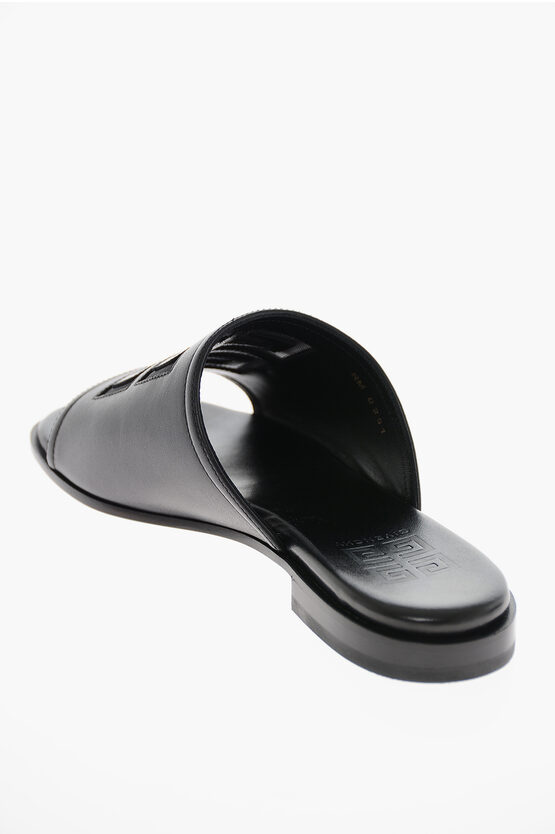 Givenchy See Through Logo Leather Sliders women - Glamood Outlet