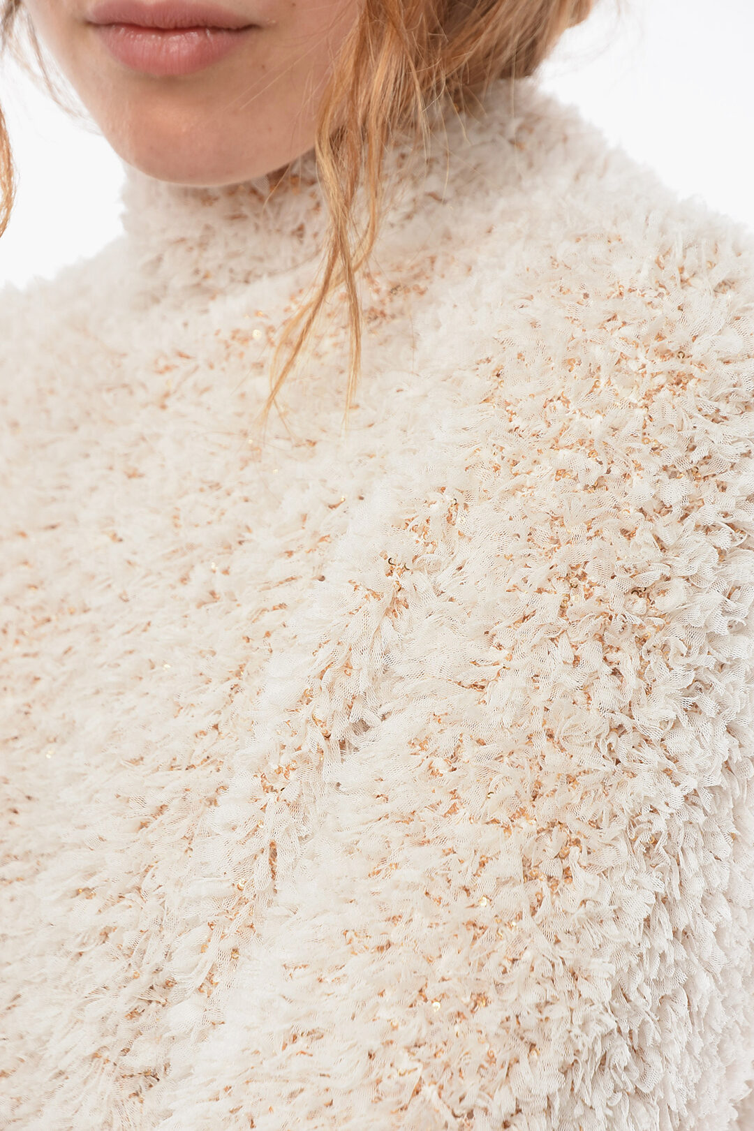 Loewe Sequin-embellished Tulle Turtle-neck Sweater women - Glamood Outlet