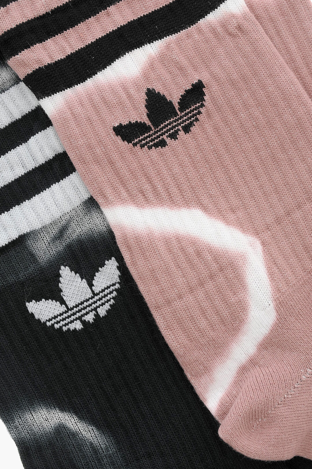 Adidas Set of 2 Acid Wash Effect Socks with Embroidered Logo unisex men ...