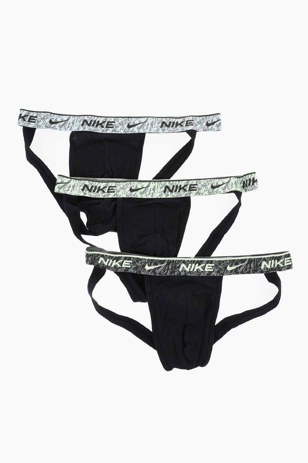 Nike Set of 3 Stretch Cotton Jockstrap with Logoed Elastic Band men ...
