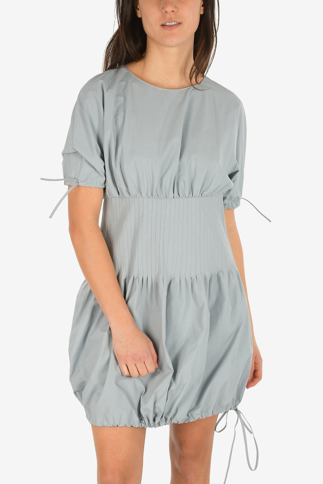 DROMe Short Sleeve A-Line Mini Dress women - Glamood Outlet