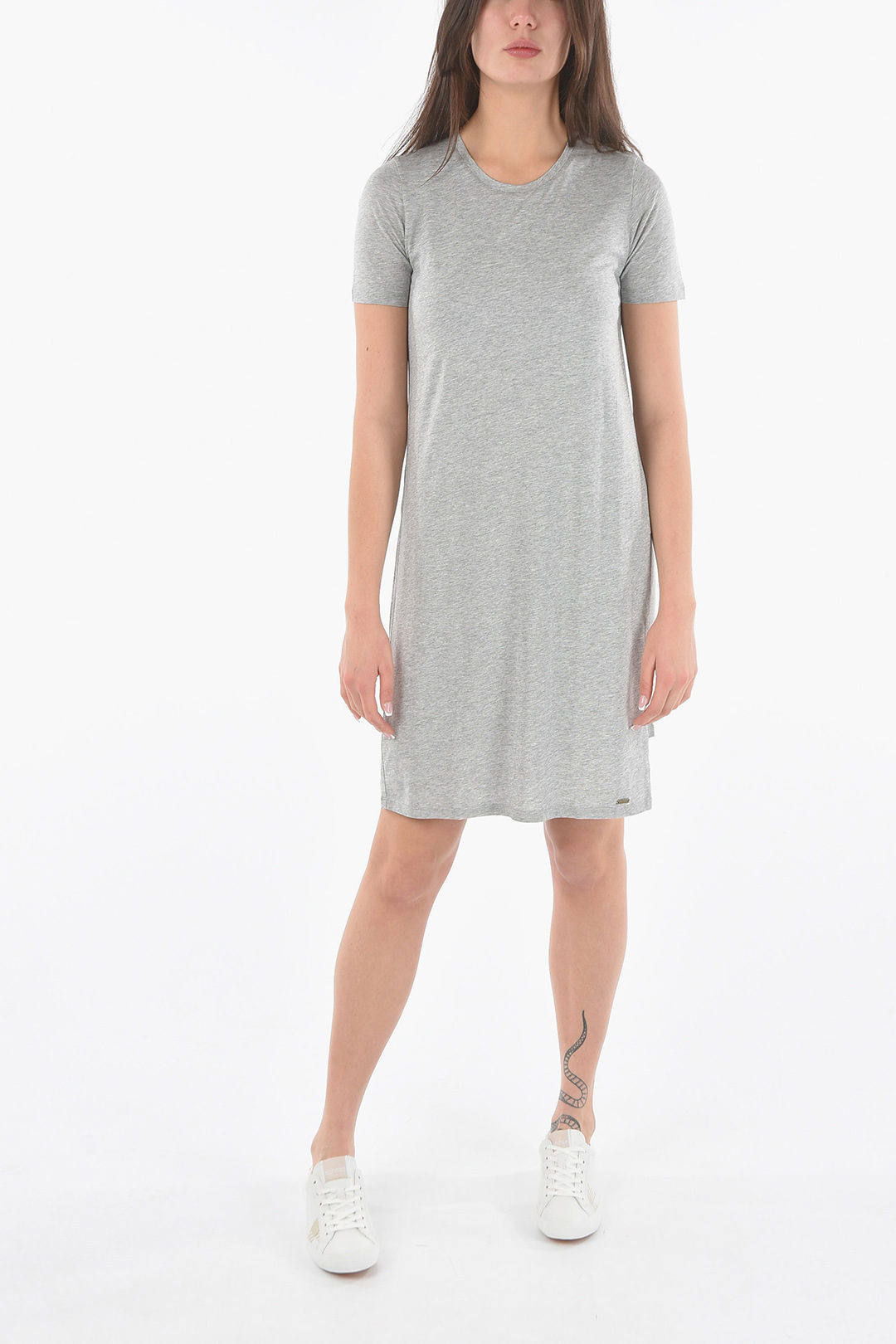 Woolrich Side Split Crew-Neck Maxi Tee Dress women - Glamood Outlet