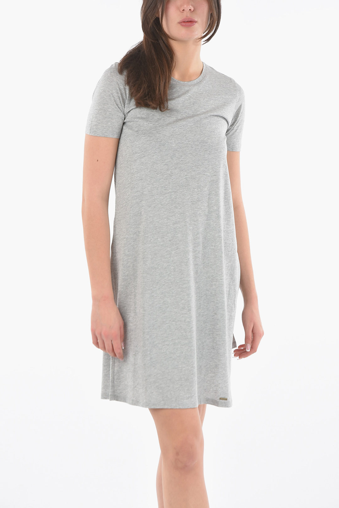 Woolrich Side Split Crew-Neck Maxi Tee Dress women - Glamood Outlet