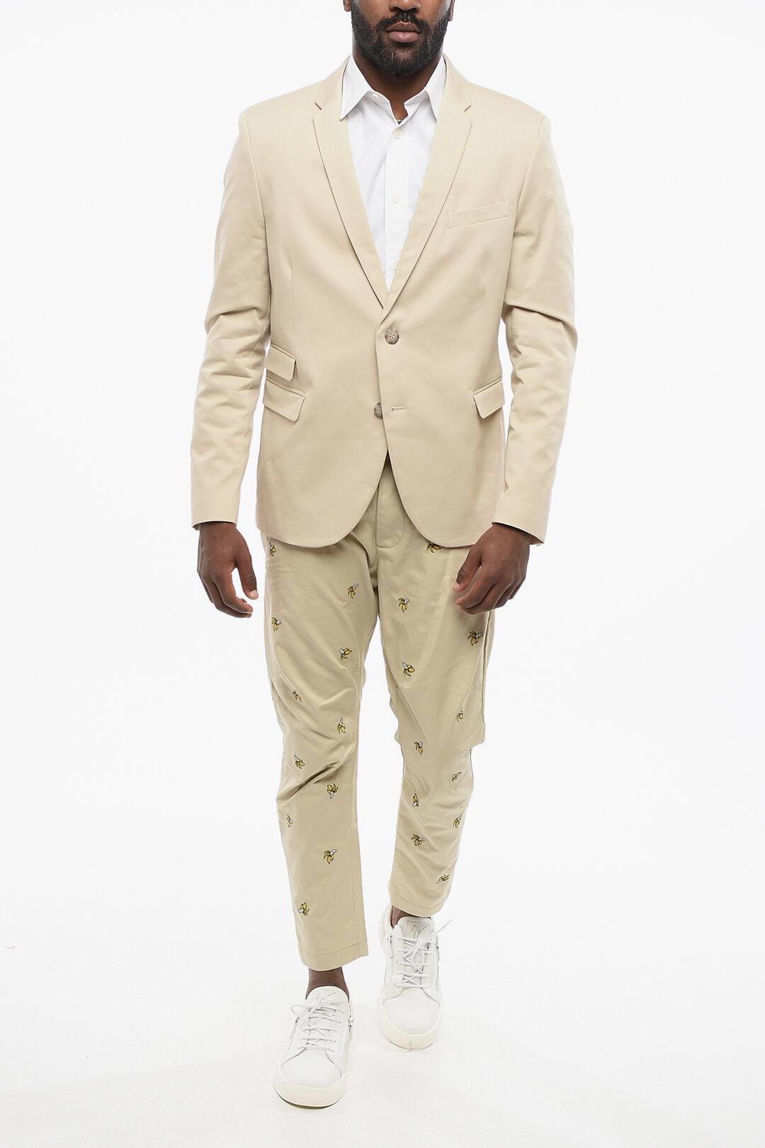 Neil Barrett Side Vents Notch Lapel 2-Button Blazer men - Glamood Outlet