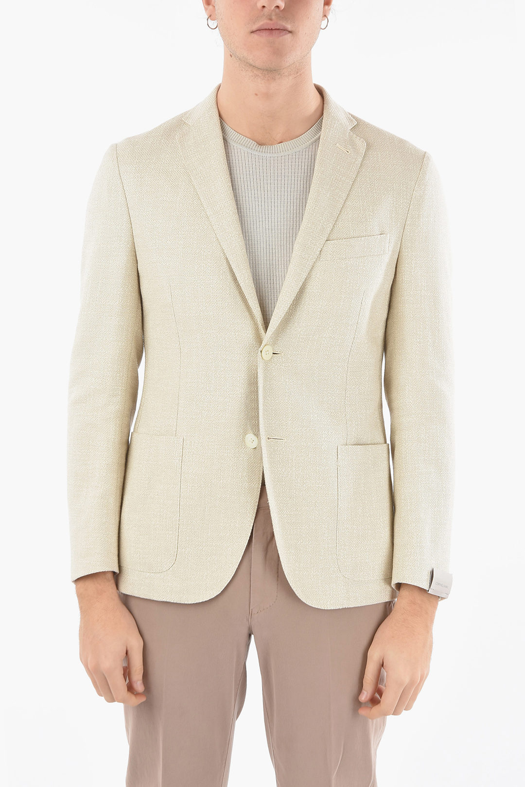 Corneliani Side Vents Notch Lapel GATE 2-button Blazer men - Glamood Outlet