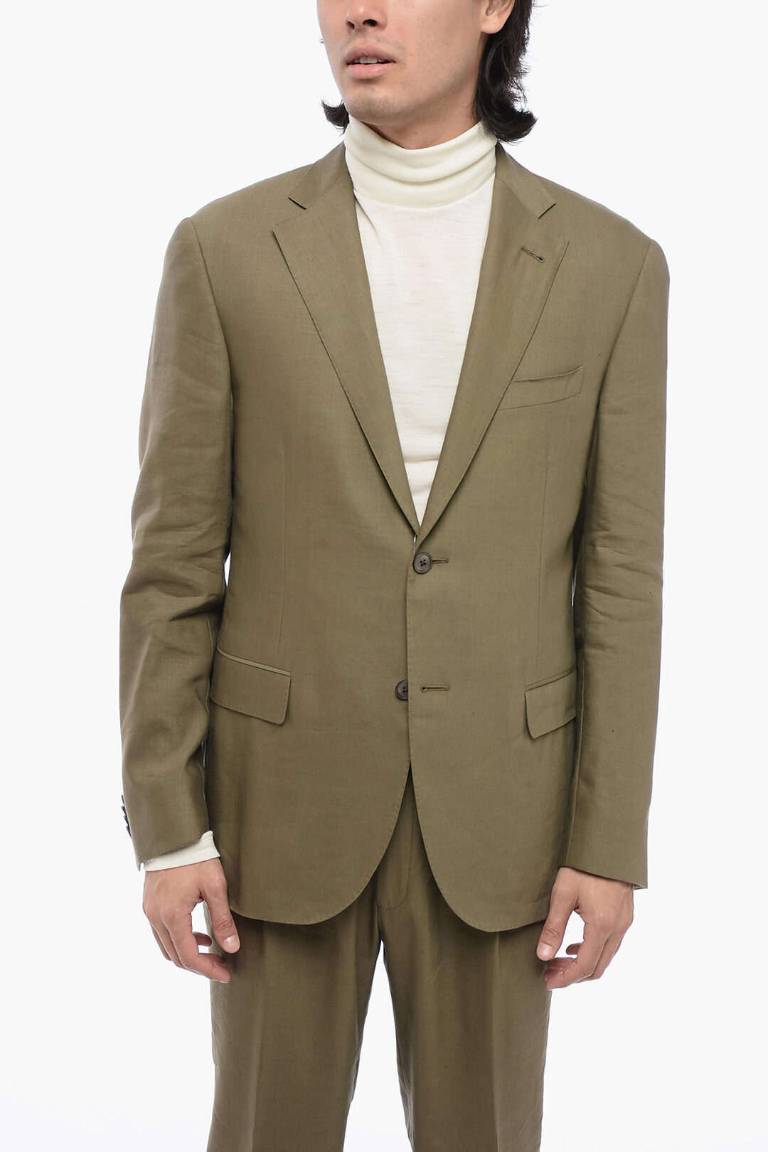 Corneliani Side Vents Notch Lapel GATE 2-Button Suit men - Glamood Outlet