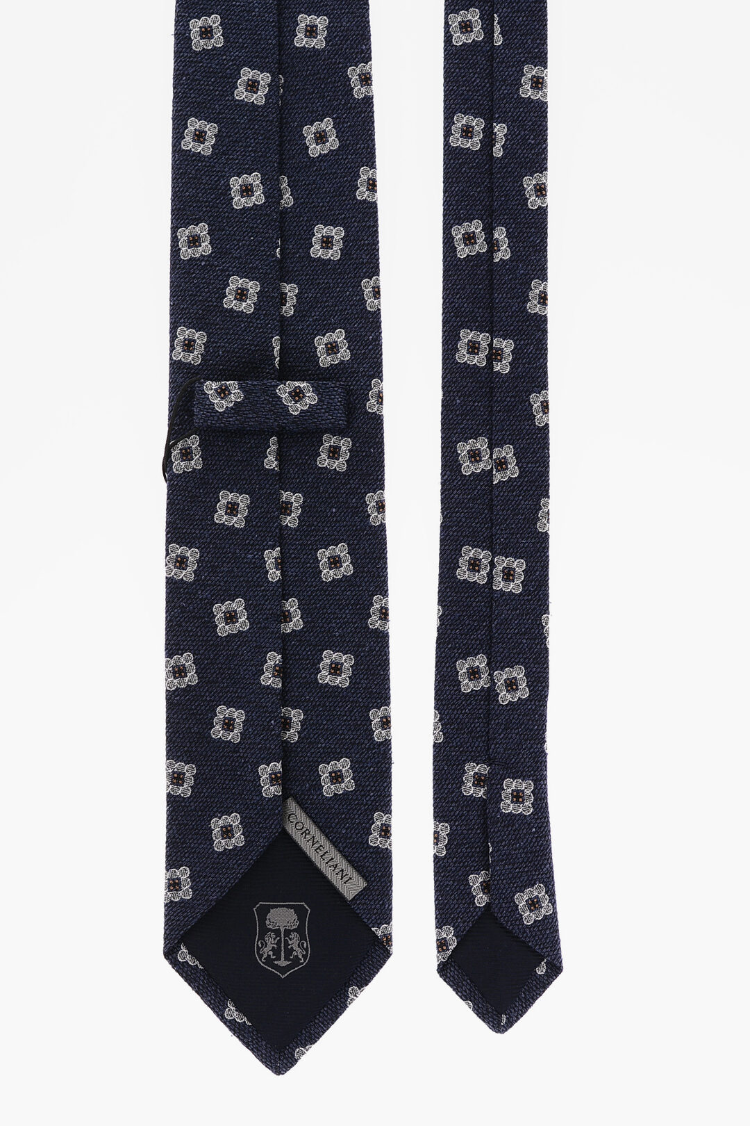 Corneliani Silk and Cotton Kipper Tie men - Glamood Outlet