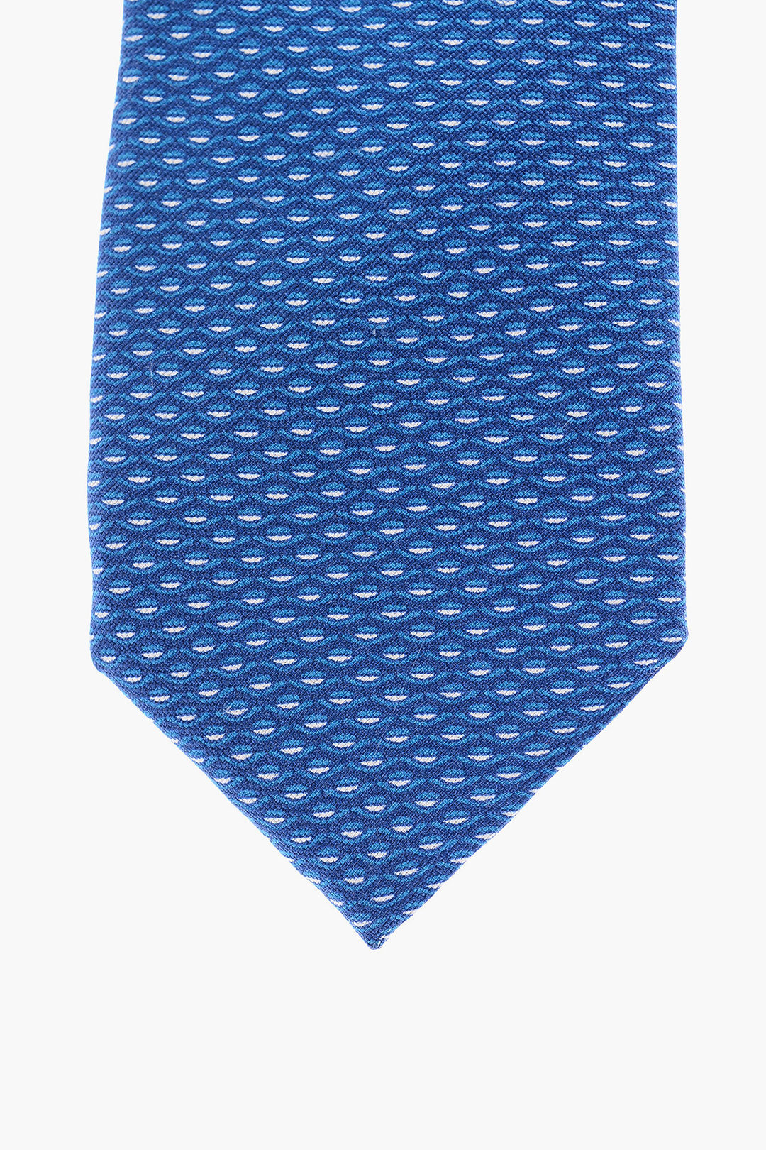 Corneliani Silk Geometric Motif Kipper Tie Men Glamood Outlet 